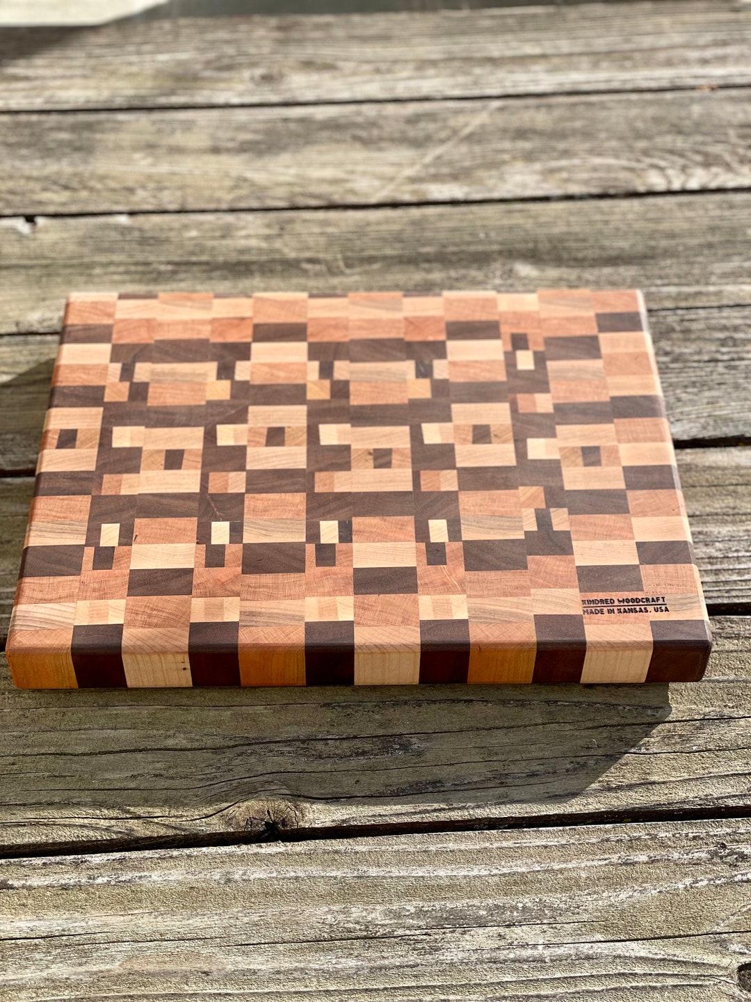 Hand-made End Grain Butcher Block Cutting Board - Etsy