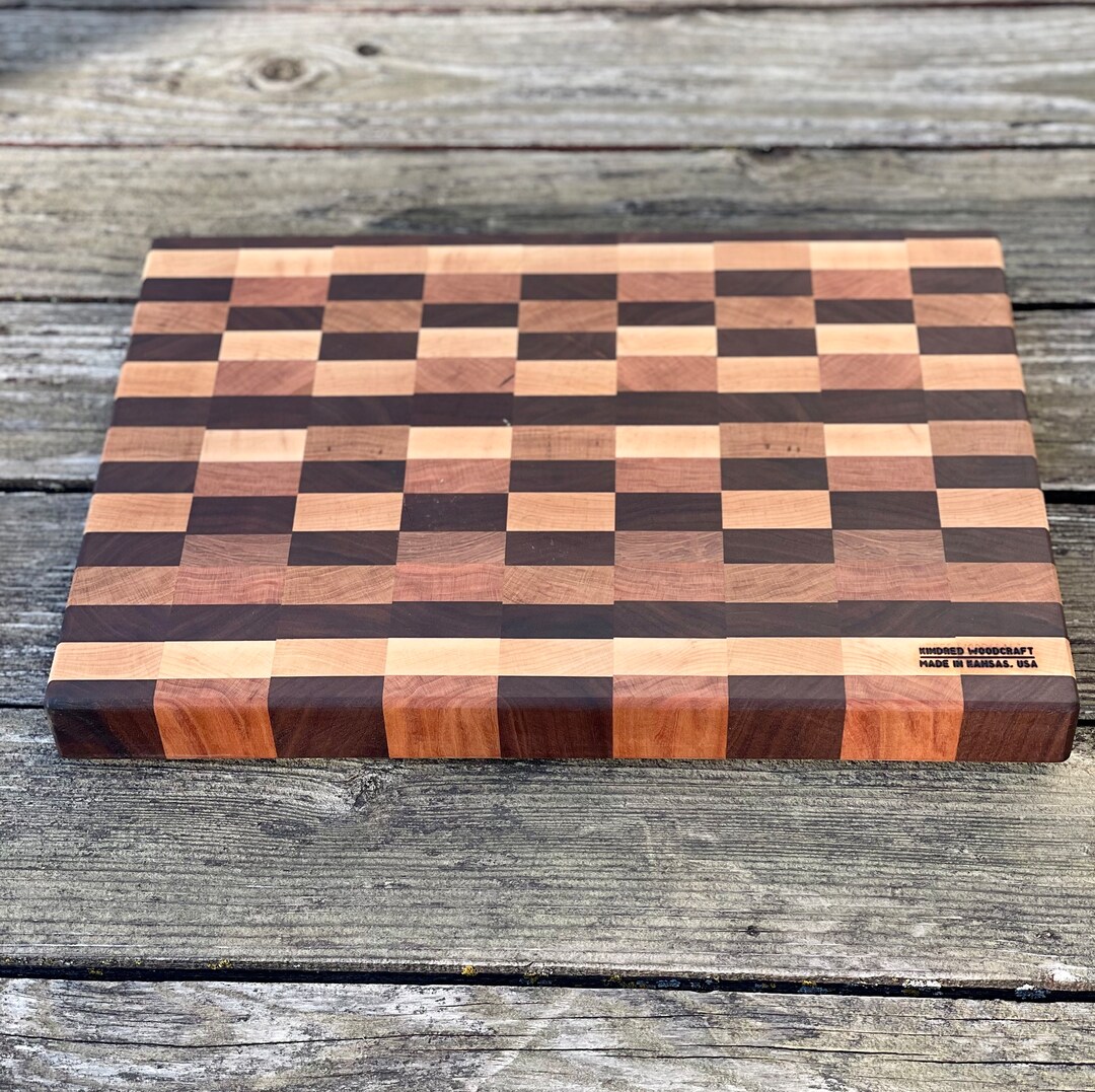 Hand-made End Grain Butcher Block Cutting Board - Etsy