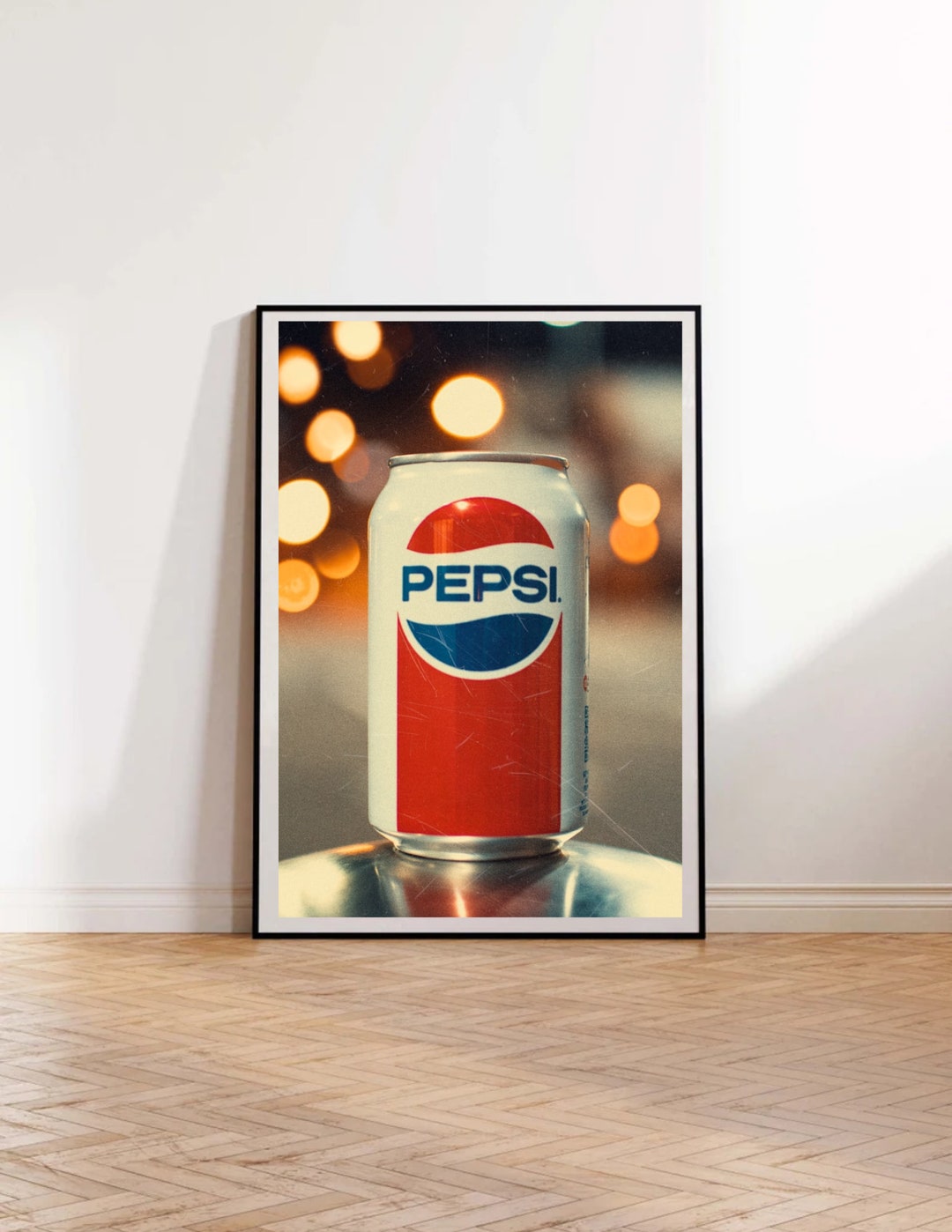 Pepsi Can Art Print, Retro Soda Pop Wall Art, Vintage Beverage Decor ...