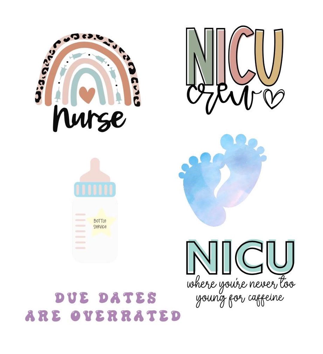NICU Vinyl Stickers - Etsy