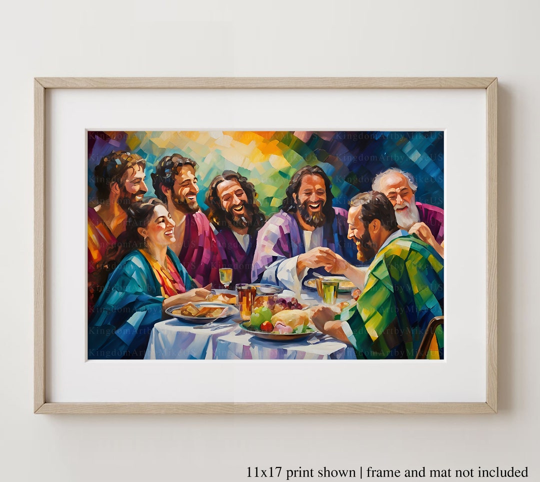 Jesus Eating With the Disciples - Christian Art | Joyful Jesus ...