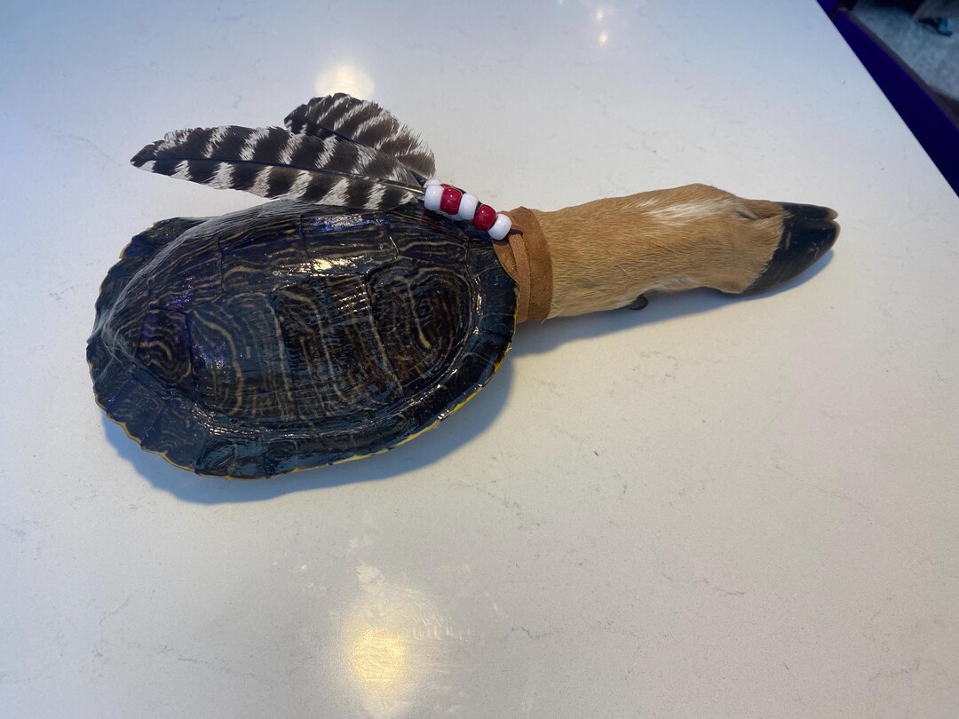 Hand Made Turtle Rattle by Enrolled Native American Indian - Etsy