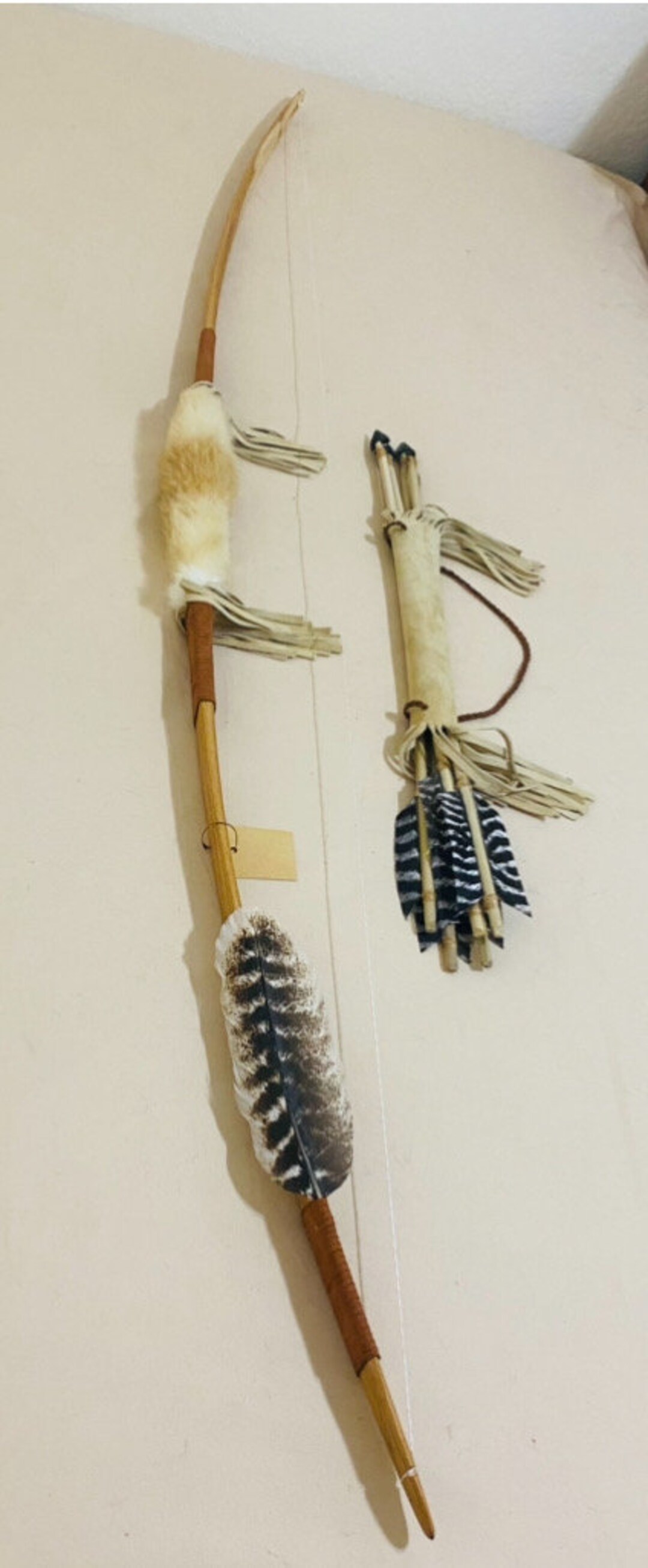 A Powerful Native American Bow and Arrow Set Made by Enrolled Member of ...