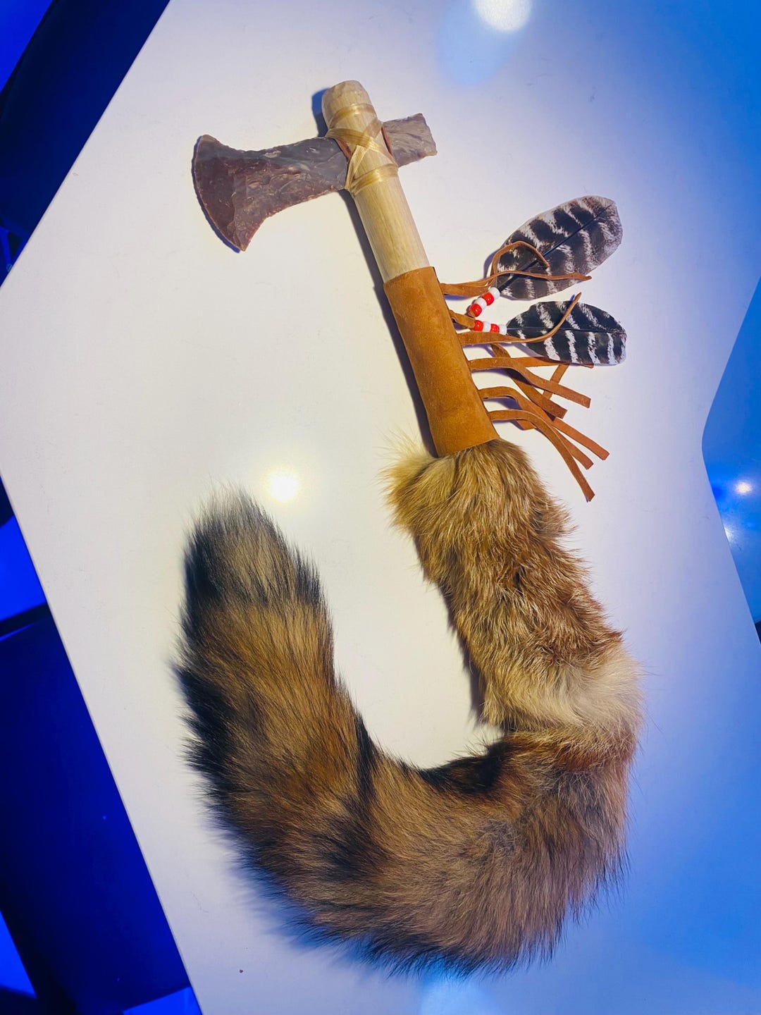 NATIVE AMERICAN Indian Tomahawk. Made by Enrolled Member of the ...