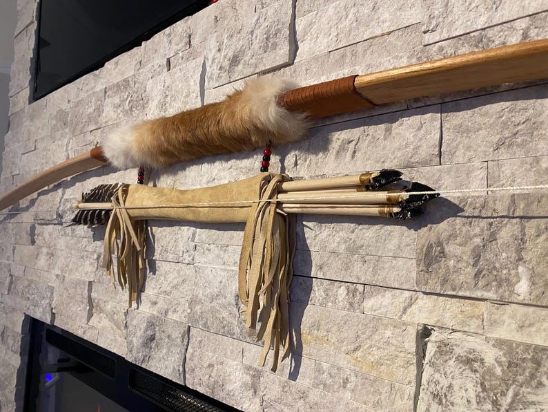 A Powerful Native American Bow and Arrow Set Made by Enrolled Member of ...
