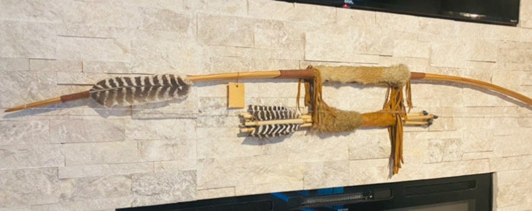 A Powerful Native American Bow and Arrow Set Made by Enrolled Member of ...