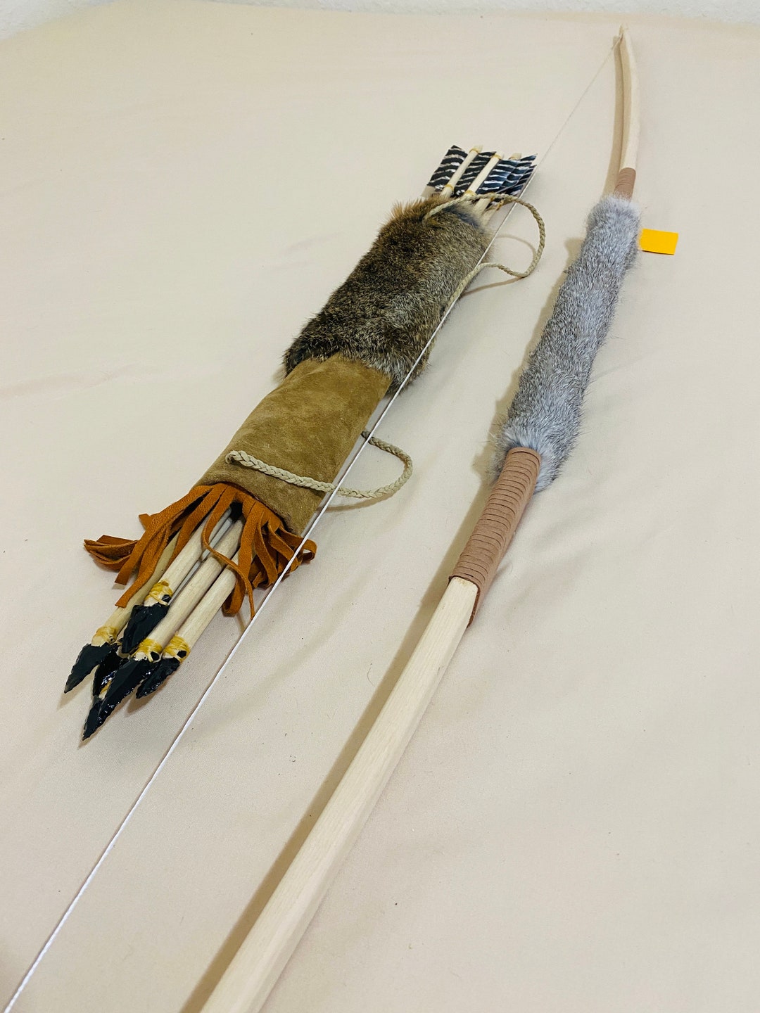 Native American Bow and Arrow With Quiver - Etsy