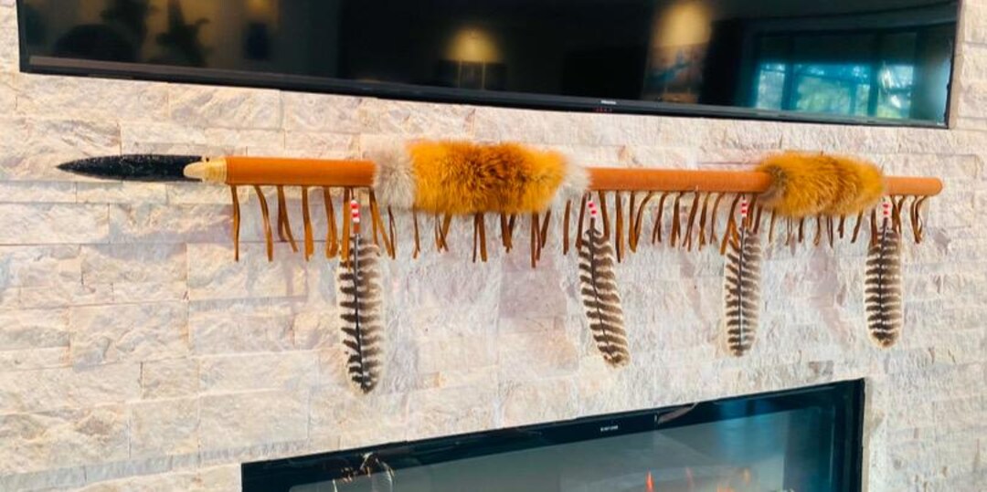 A Tribal Native American Indian Fox Spear Made by Enrolled Member of ...