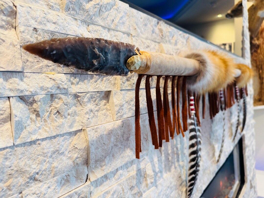 A Tribal Native American Indian Fox Spear Made by Enrolled Member of ...