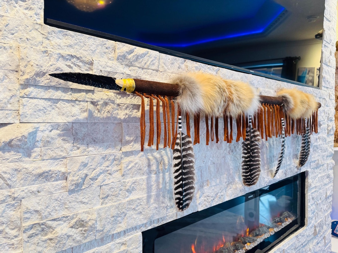 A Tribal Native American Indian Fox Spear Made by Enrolled Member of ...