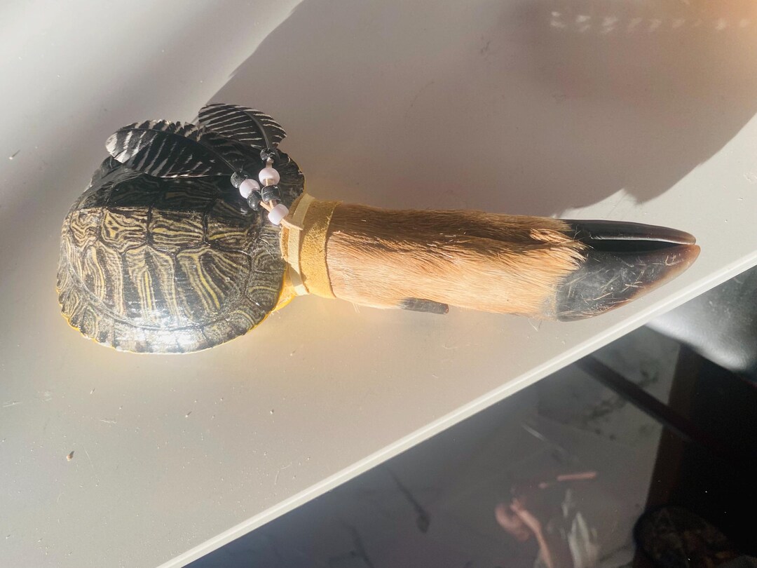 Hand Made Turtle Rattle by Enrolled Native American Indian - Etsy