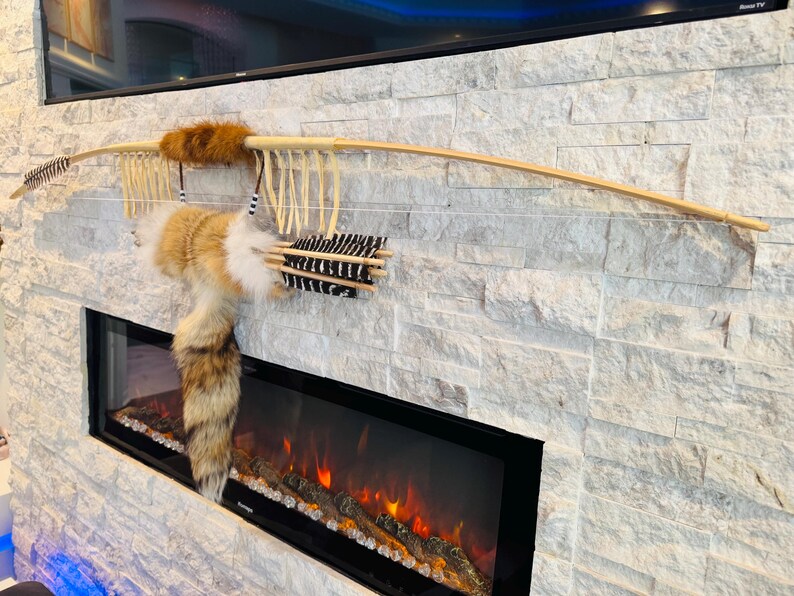 A Powerful Native American Indian Fox Bow and Arrow Set Made by ...