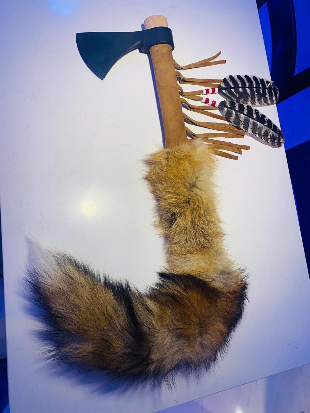 NATIVE AMERICAN Indian Tomahawk. Made by Enrolled Member of the ...