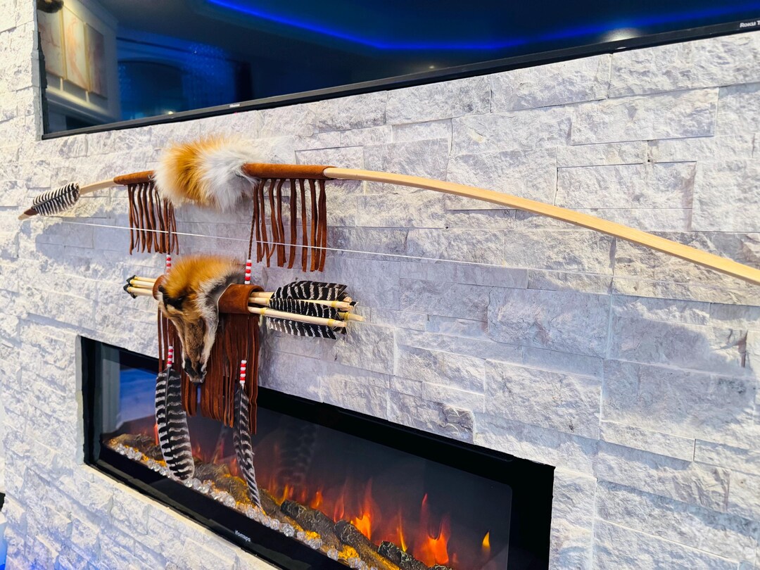 A Powerful Native American Indian Fox Bow and Arrow Set Made by ...