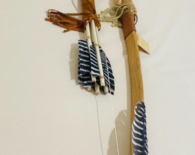 A Powerful Native American Bow and Arrow Set Made by Enrolled Member of ...
