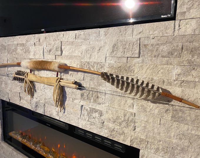 A Powerful Native American Indian Bow and Arrow Set Made by Enrolled ...