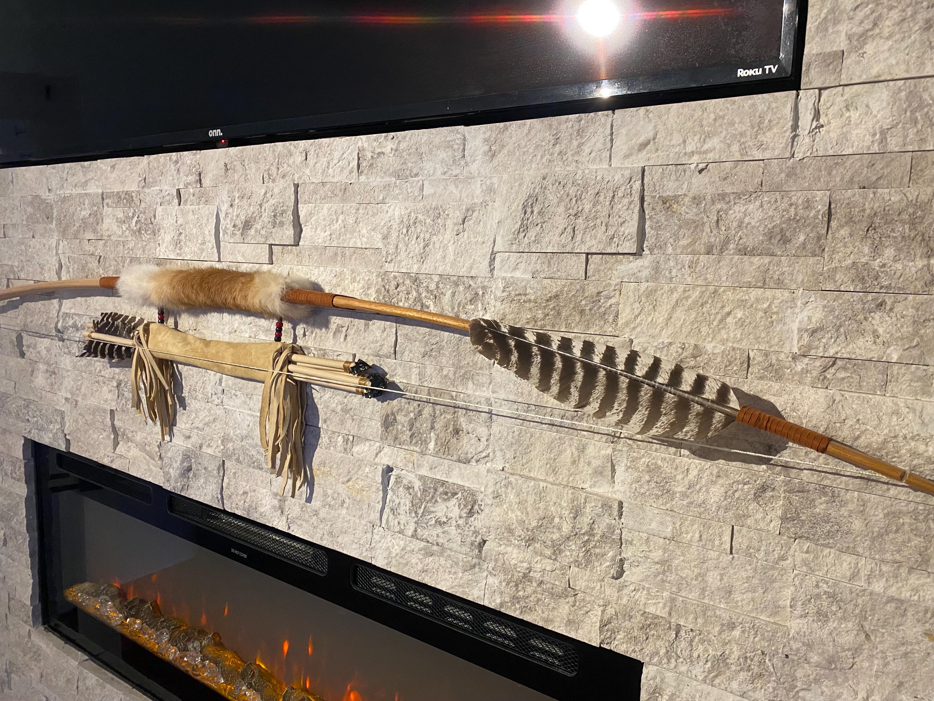 A Powerful Native American Bow and Arrow Set Made by Enrolled Member of ...