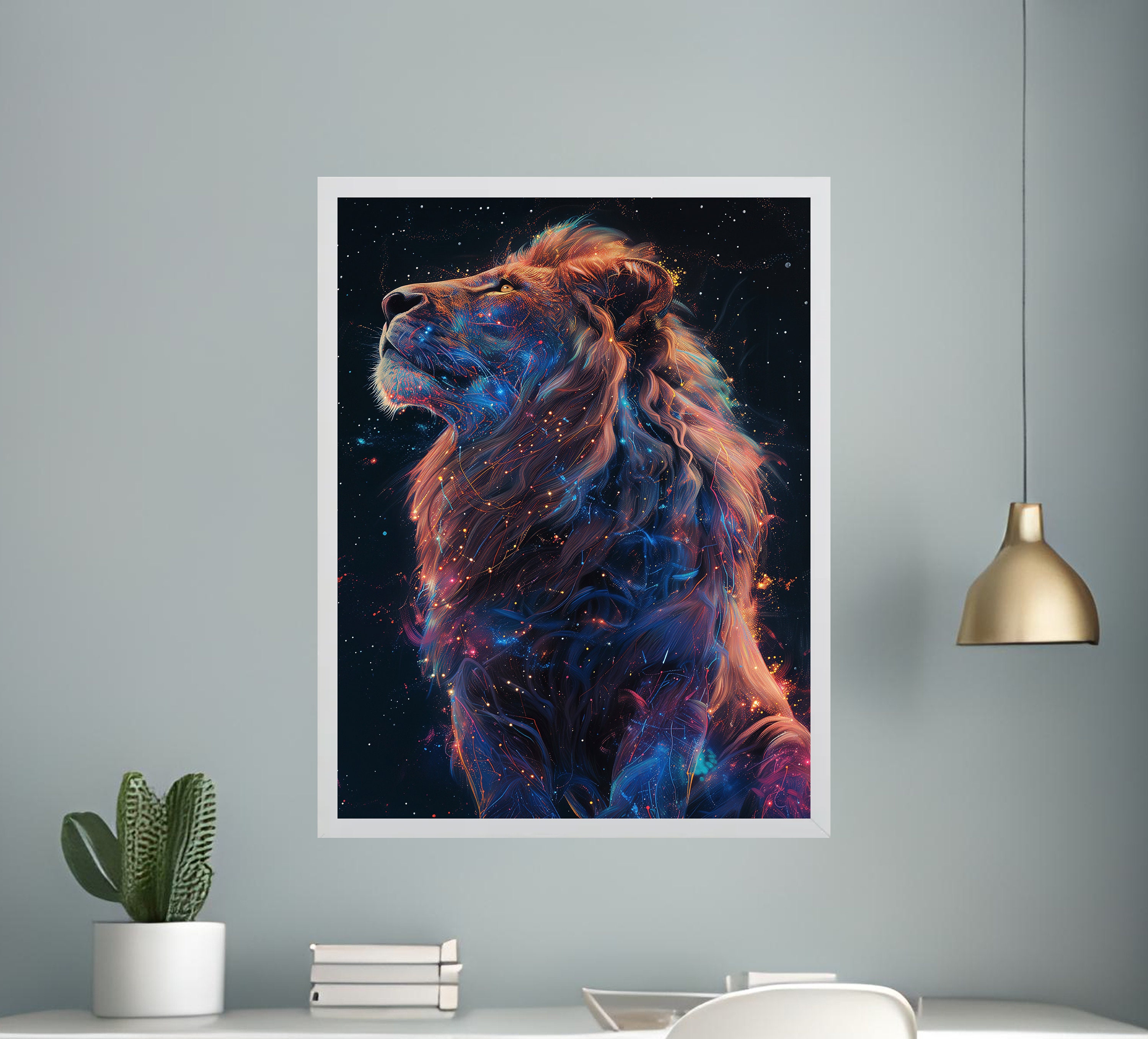 Lion Poster - Lion Wall Art - Lion Wall Decor - Lion Art - Lion Print ...