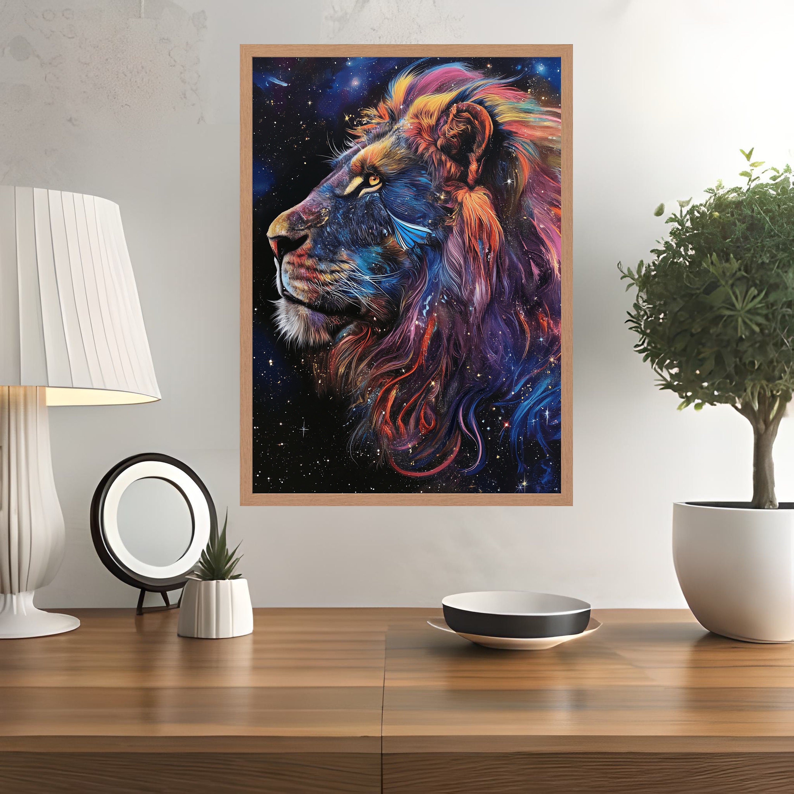 Lion Poster Lion Wall Art Lion Wall Decor Lion Art Lion Print Gift for ...