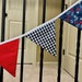Red and Blue Patriotic Fabric Bunting | 4th of July Decor, 126 Inches ...