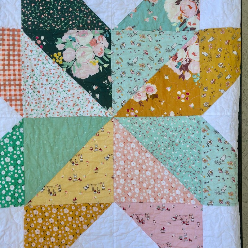 Yellow Star Quilt - Etsy