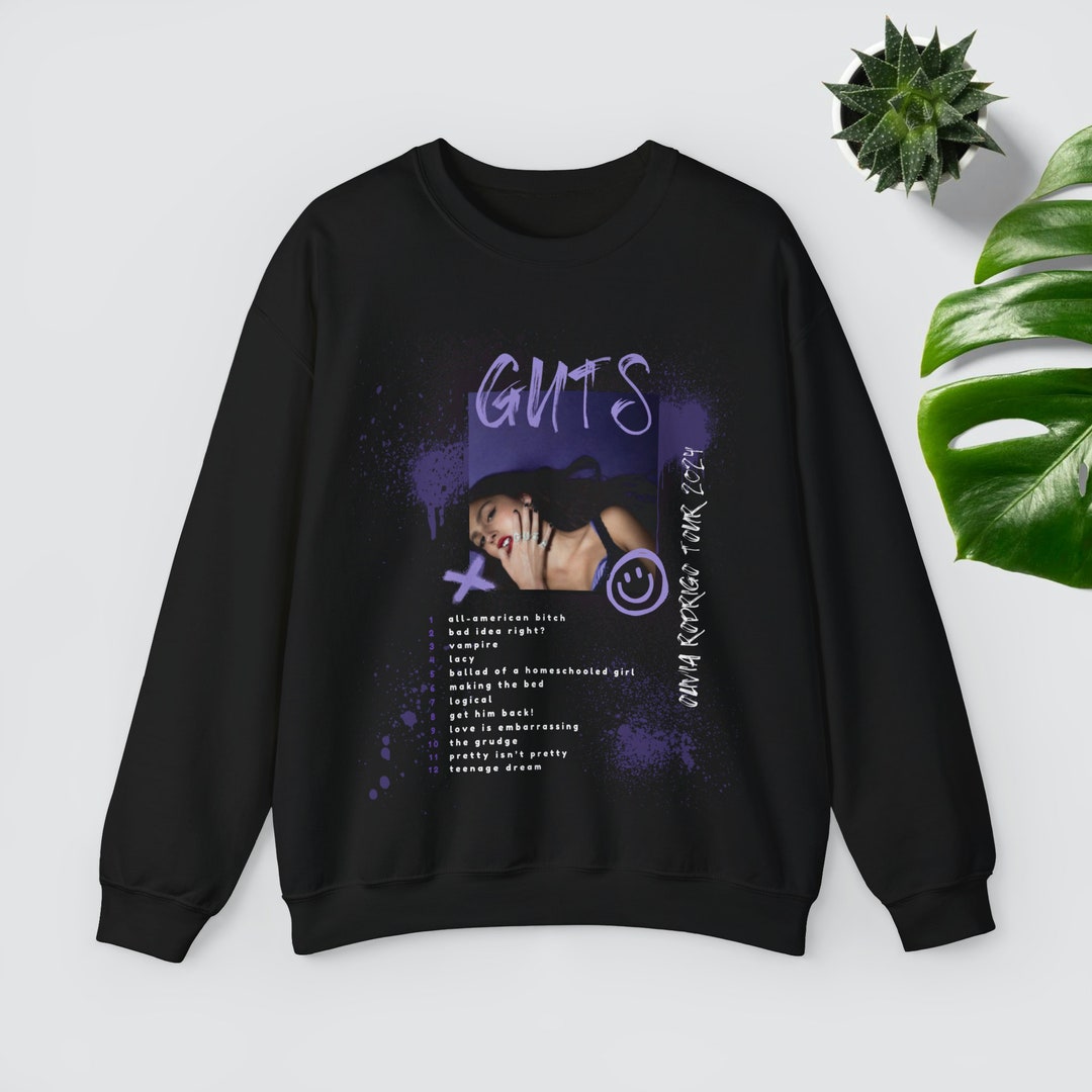 Olivia Rodrigo GUTS World Tour 2024 Merch Sweatshirt UK - Etsy Portugal