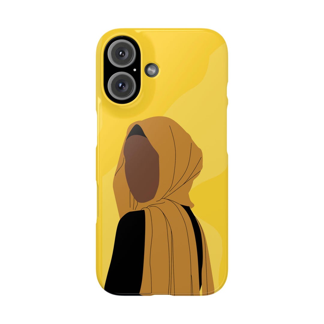 Yellow Hijabi Snap Case - Phone Case, Islamic Muslim Snap Cover, Modest ...