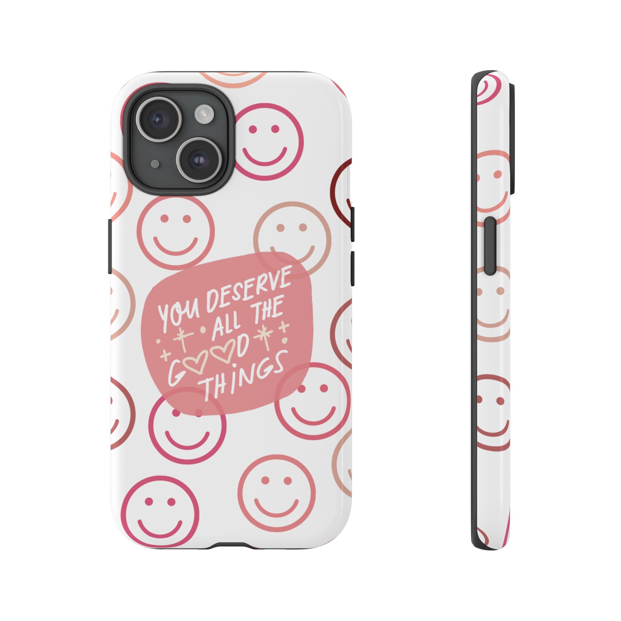Motivational Smiley Face Phone Cases for Iphone, Samsung, Pixel ...