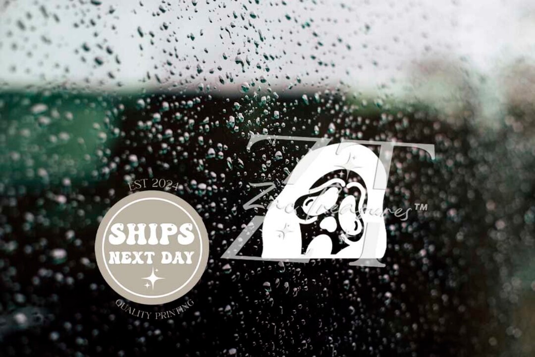 Ghost Face Peeker / Side Window Decal / Window Decal - Etsy