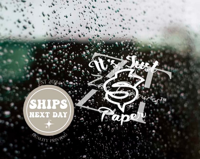 Its Just Paper Decal - Etsy