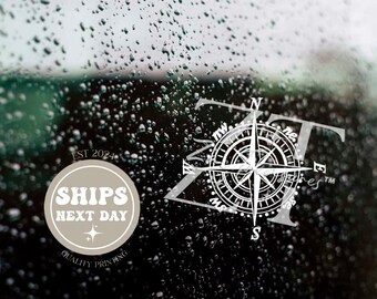 Campfire Compass Large RV Vinyl Decal Compass Decal Campfire Sticker ...