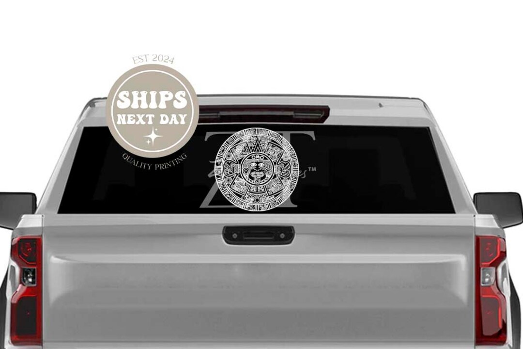 Mexican Aztec Calendar Decal - Etsy