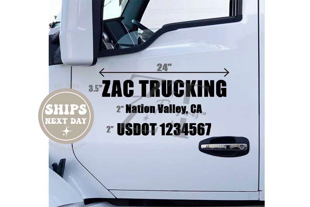 US DOT Trucking Decal - Etsy