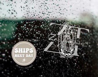 Virgin Mary Decal Sticker for Your Car Virgen De Guadalupe Stickers - Etsy