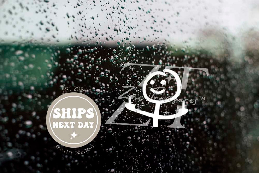 Stick Figure Flipping Decal - Etsy