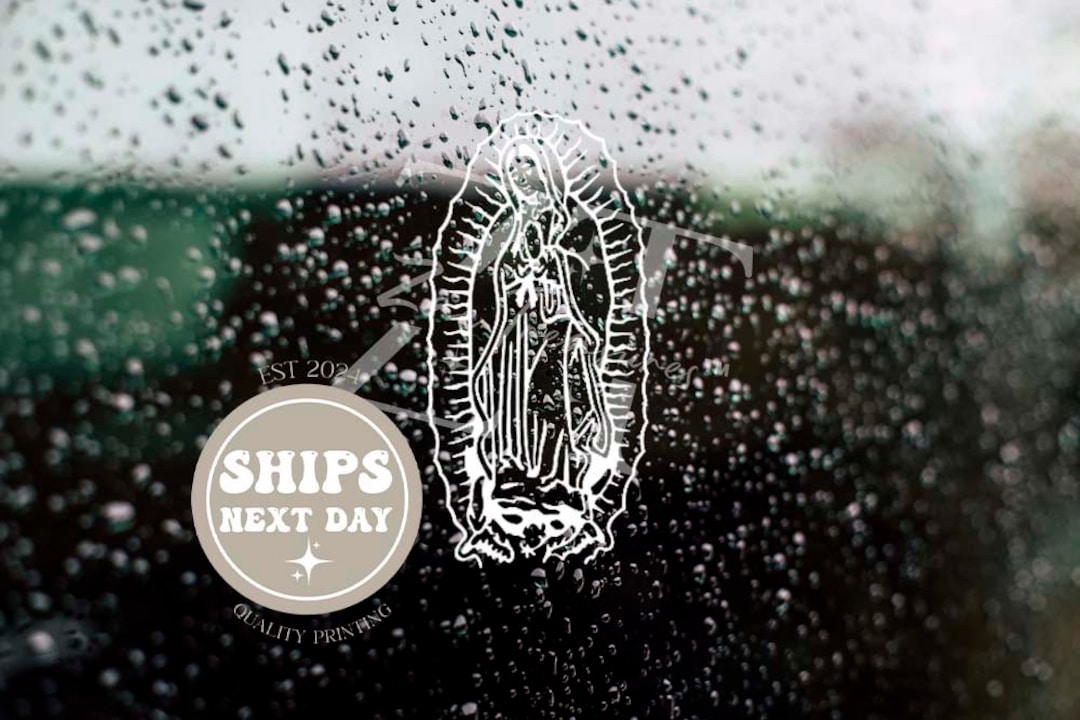 Virgin Mary Decal - Etsy