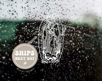 Virgin Mary Vinyl Decal - Etsy