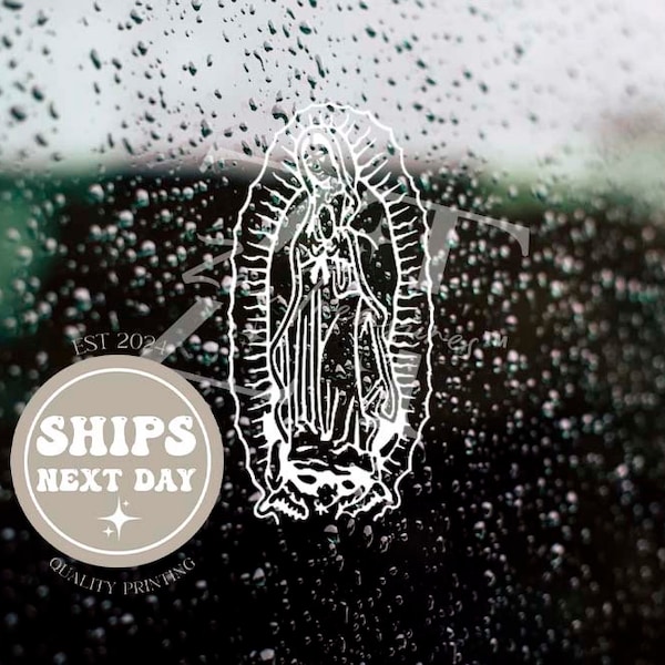 Virgin Mary Car Decal - Etsy