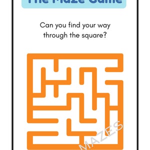 The Maze Game MAZES, MAZES, MAZES Letters, Numbers, Shapes 100 Mazes ...