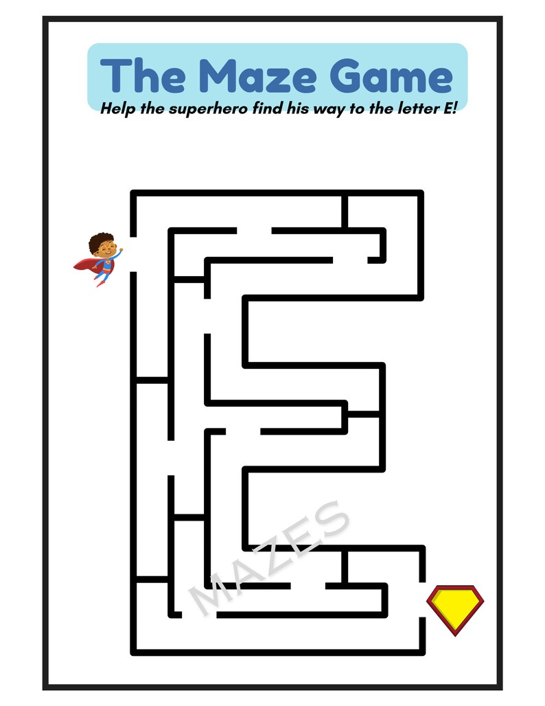The Maze Game MAZES, MAZES, MAZES Letters, Numbers, Shapes 100 Mazes ...