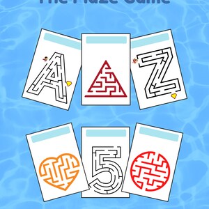 The Maze Game MAZES, MAZES, MAZES Letters, Numbers, Shapes 100 Mazes ...