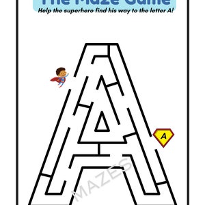 The Maze Game MAZES, MAZES, MAZES Letters, Numbers, Shapes 100 Mazes ...