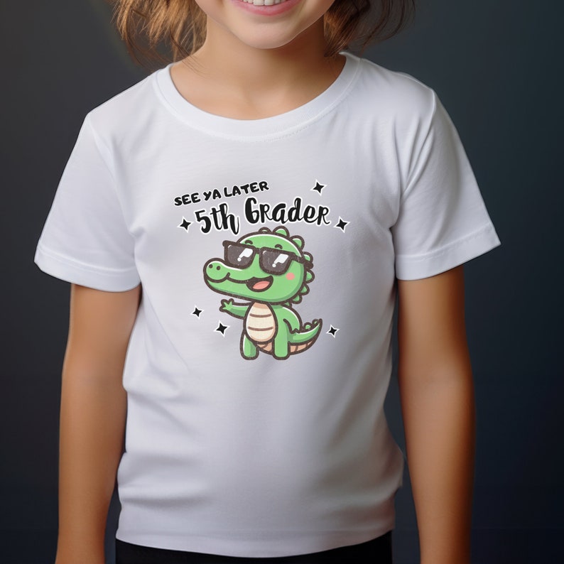 Custom Grade Gator Graduation Kids Shirt. Later Gator Fun Children's ...