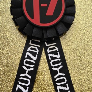 Rebellious Rosette Award Ribbon Brooch Badge Twenty One Pilots Clancy ...