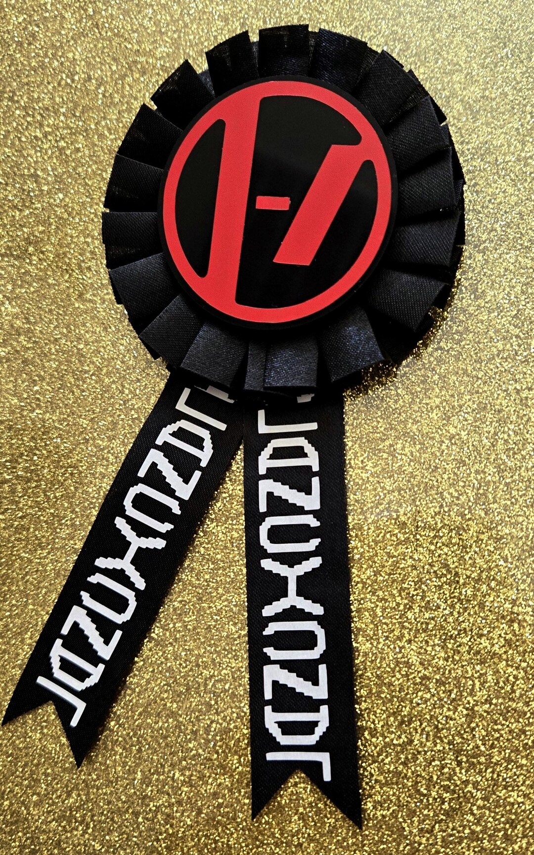 Rebellious Rosette Award Ribbon Brooch Badge Twenty One Pilots Clancy ...
