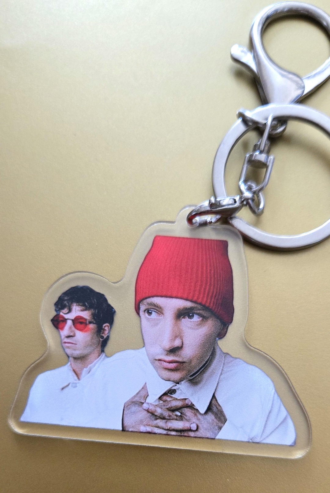 Twenty One Pilots Tyler Joseph Josh Dun Clear Acrylic Keychain Red ...