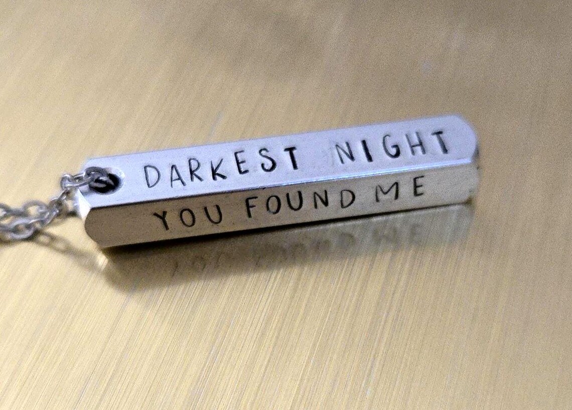 Twenty One Pilots Breach Drag Path Lyrics Hand Stamped Aluminum Bar ...