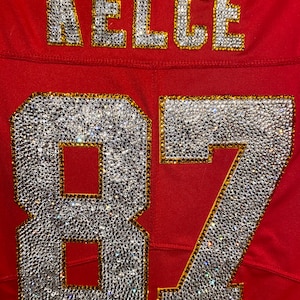 Travis Kelce Jersey Rhinestone Kansas City - Etsy