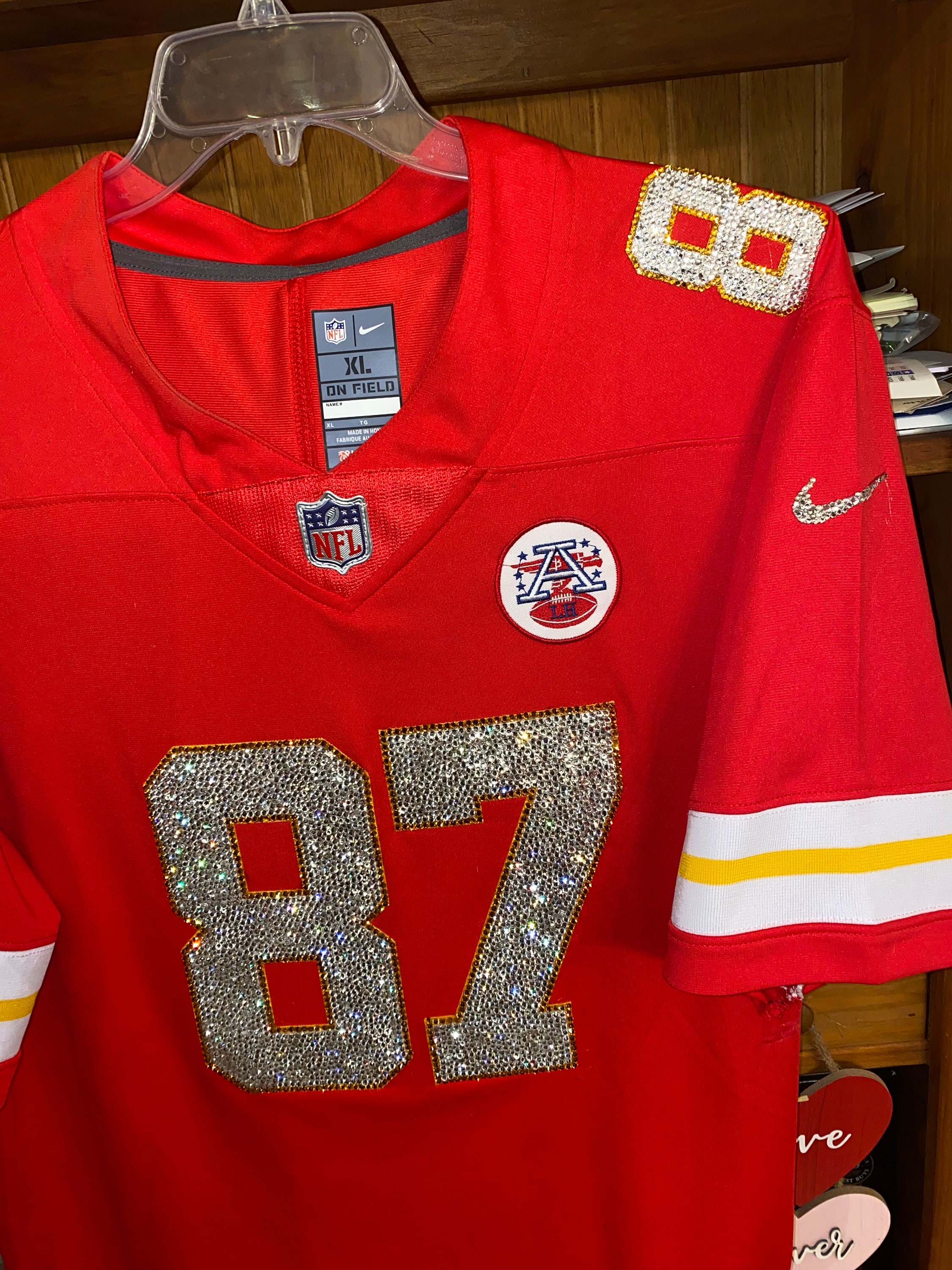 Travis Kelce Jersey Rhinestone Kansas City - Etsy