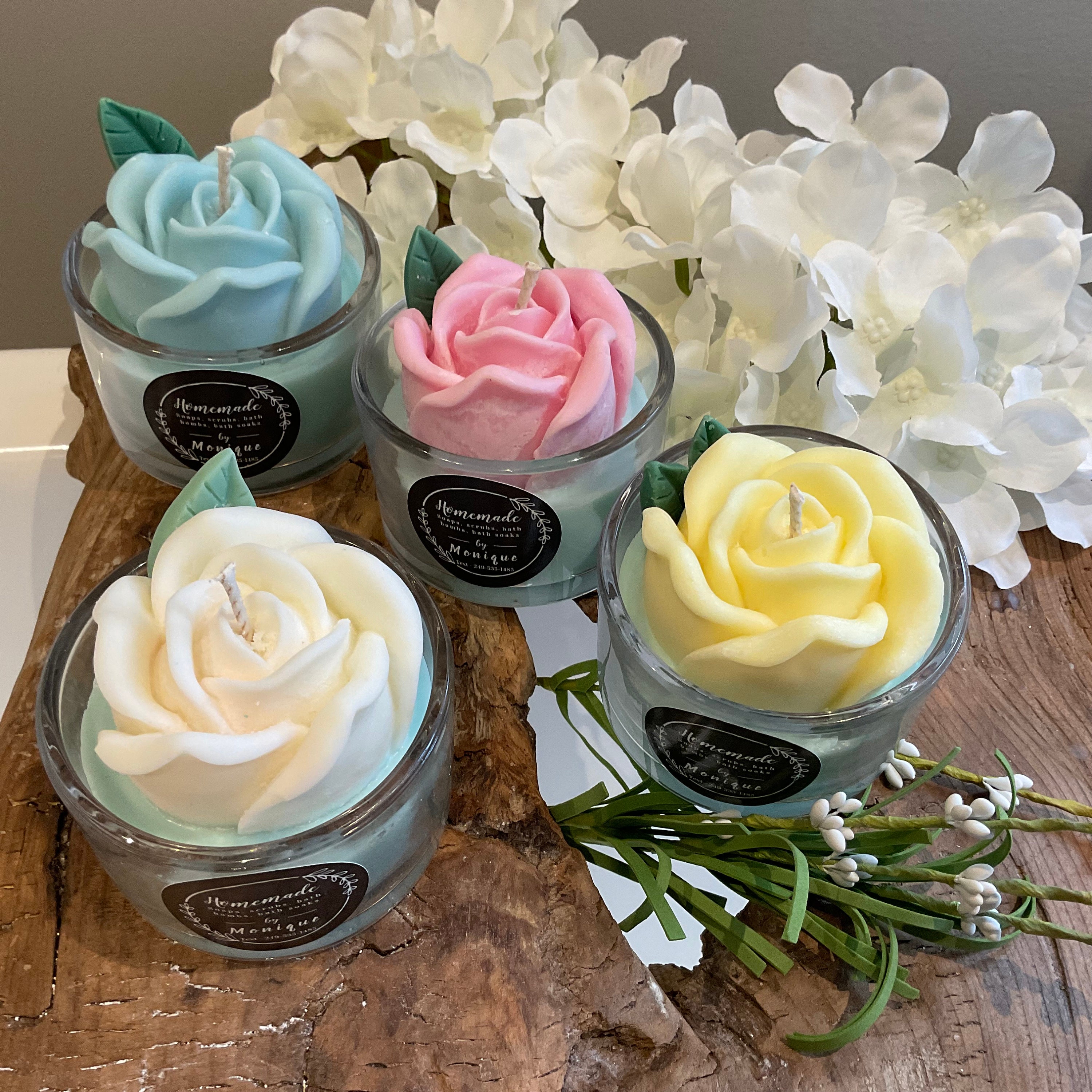 Rose Candles - Etsy